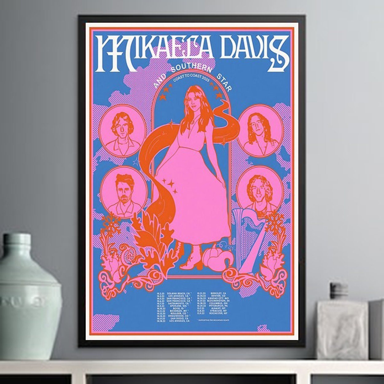 Mikaela Davis October 2023 World Tour Poster sold by Ulyana Nikitina ...