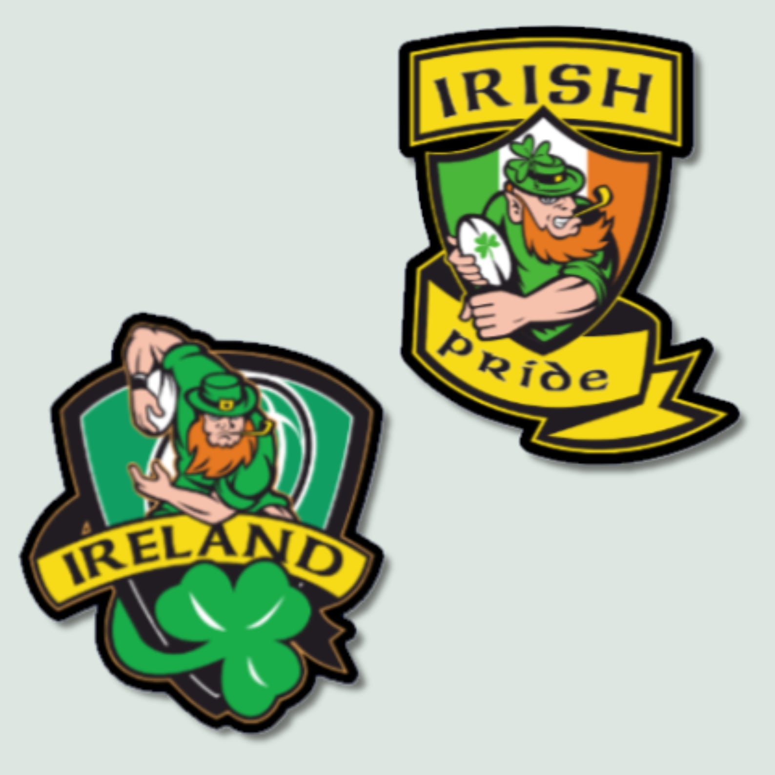 Vibrant Ireland Stickers, Decals. Water-resistant, Irish, Laptops ...