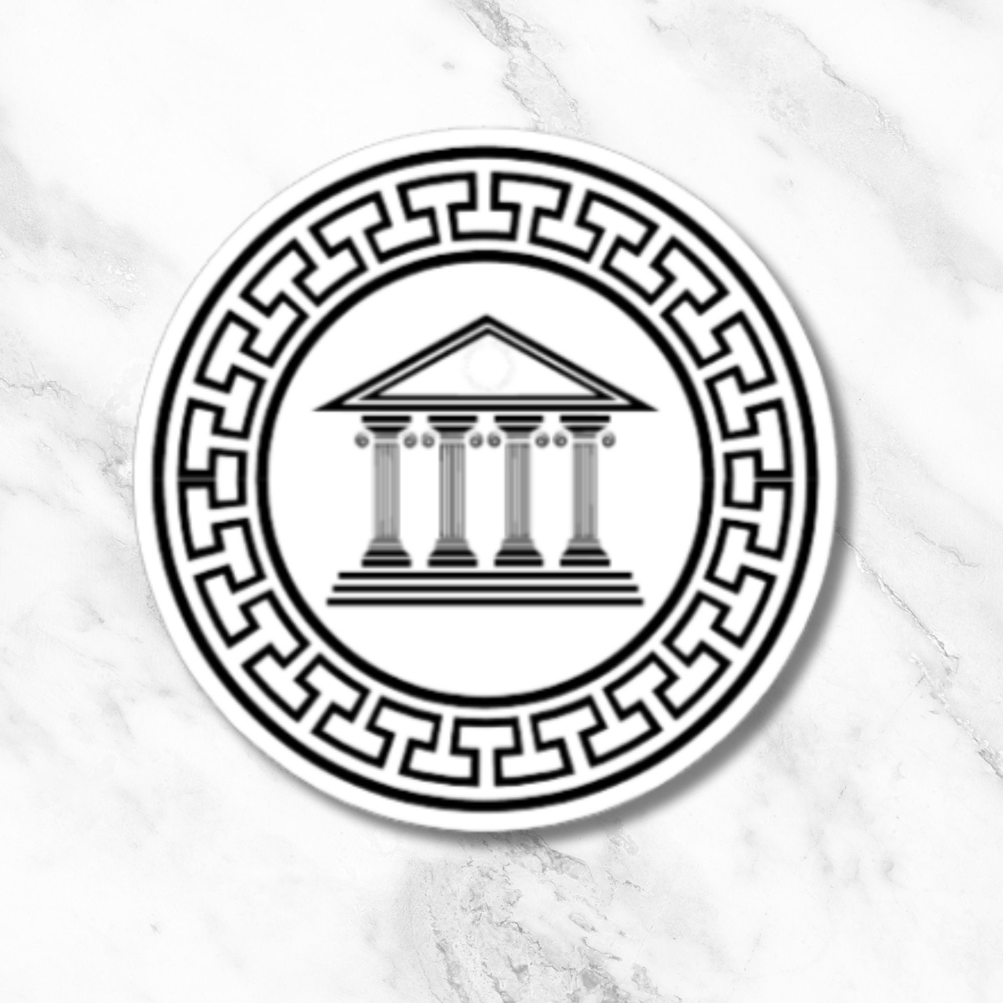 Greece Waterproof Die-cut Stickers, Water Resistant, Laptop Decal ...