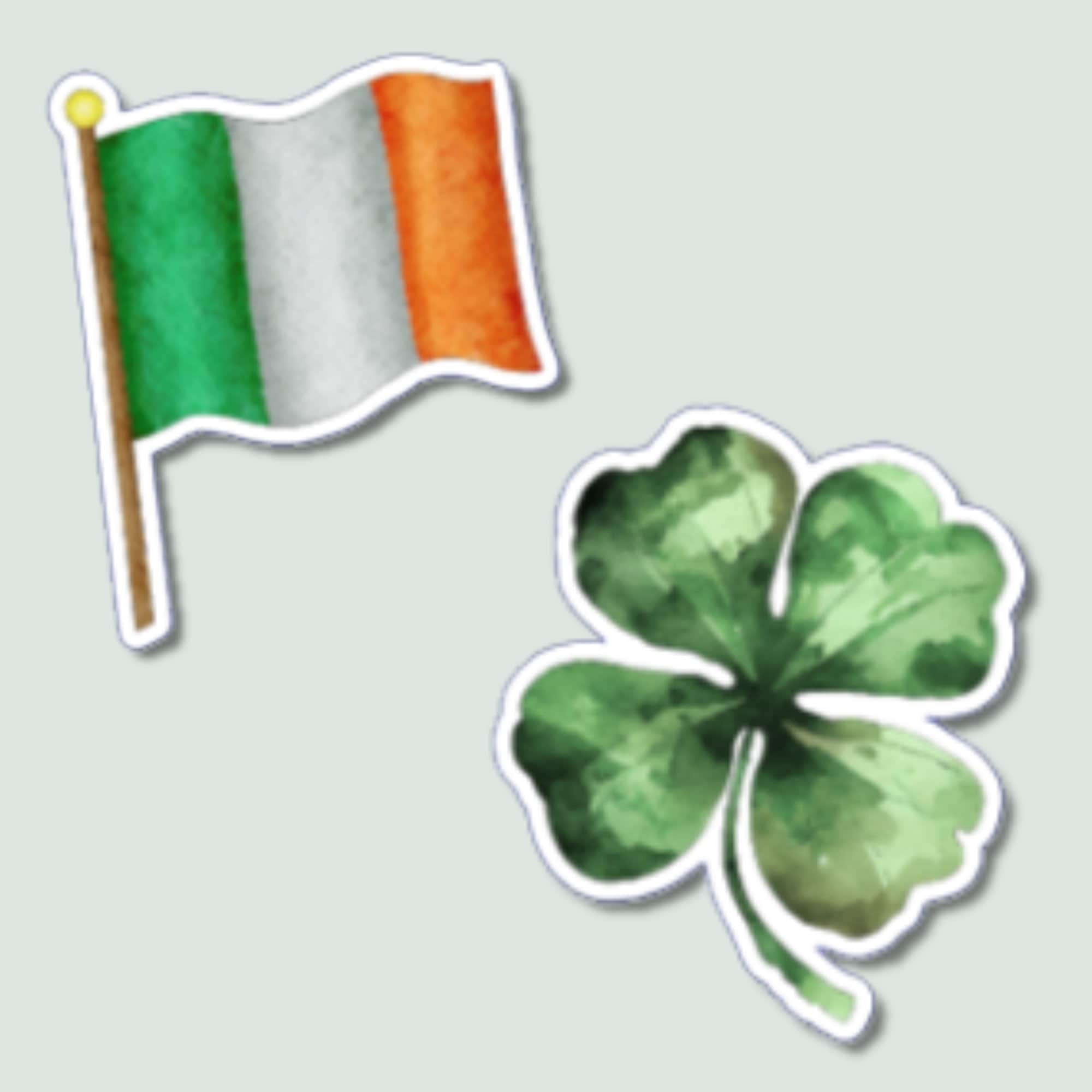 Vibrant Ireland Stickers, Decals. Water-resistant, Irish, Laptops ...