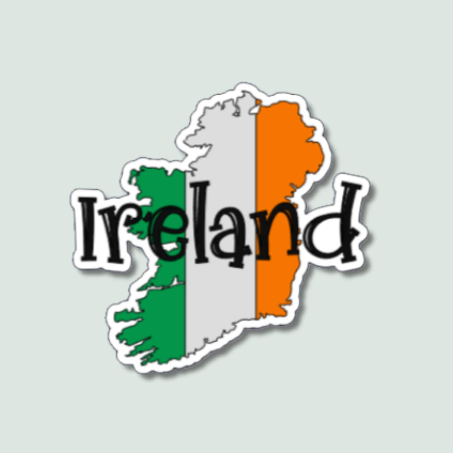 Vibrant Ireland Stickers, Decals. Water-resistant, Irish, Laptops ...