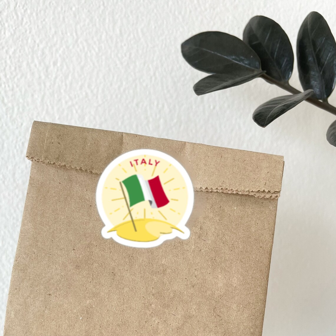 Italy Waterproof Die-cut Stickers Set 2, Water Resistant, Laptop Decal ...