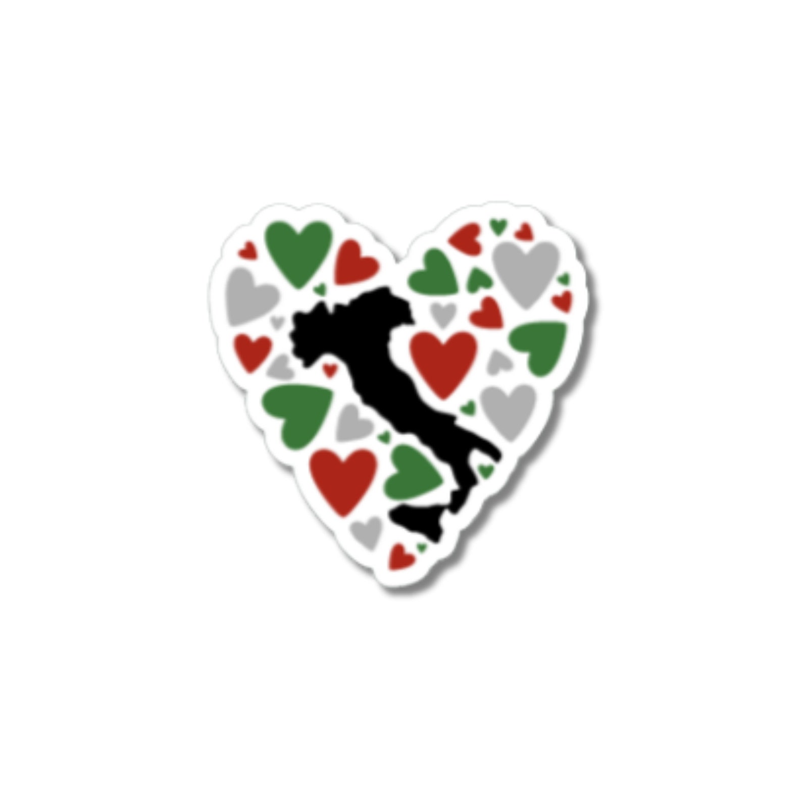 Italy Waterproof Die-cut Stickers Set 2, Water Resistant, Laptop Decal ...