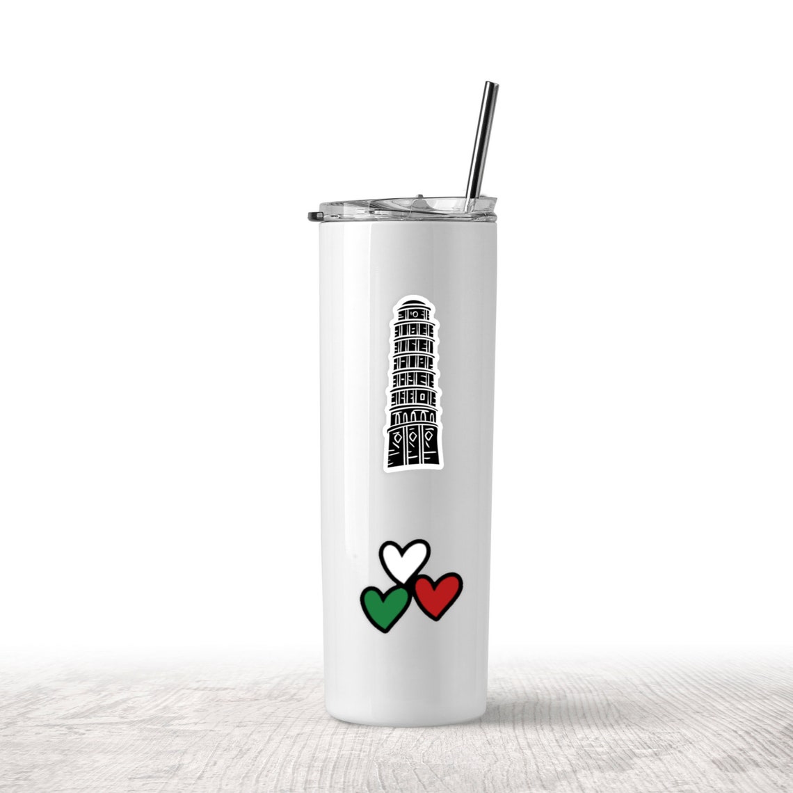 Italy Waterproof Die-cut Stickers Set 2, Water Resistant, Laptop Decal ...