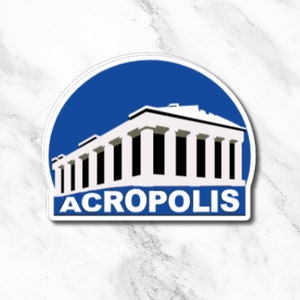Greece Waterproof Die-cut Stickers, Water Resistant, Laptop Decal ...