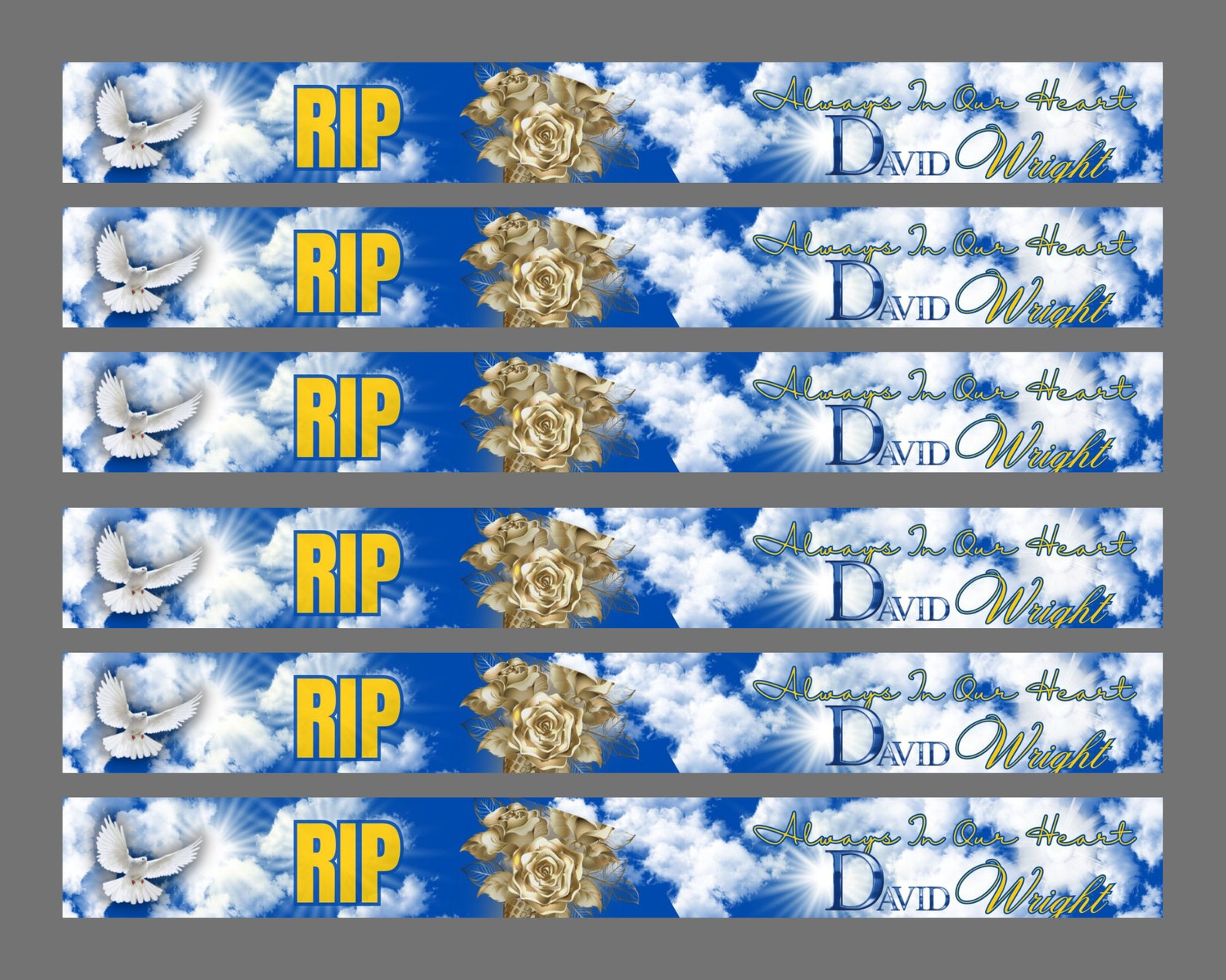 In Loving Memory Memorial Ribbon Design, PNG Instant Download, Lost of ...