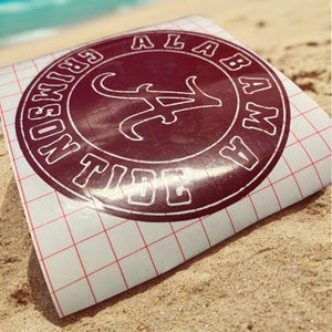 Alabama Crimson Tide Car Decal - Etsy