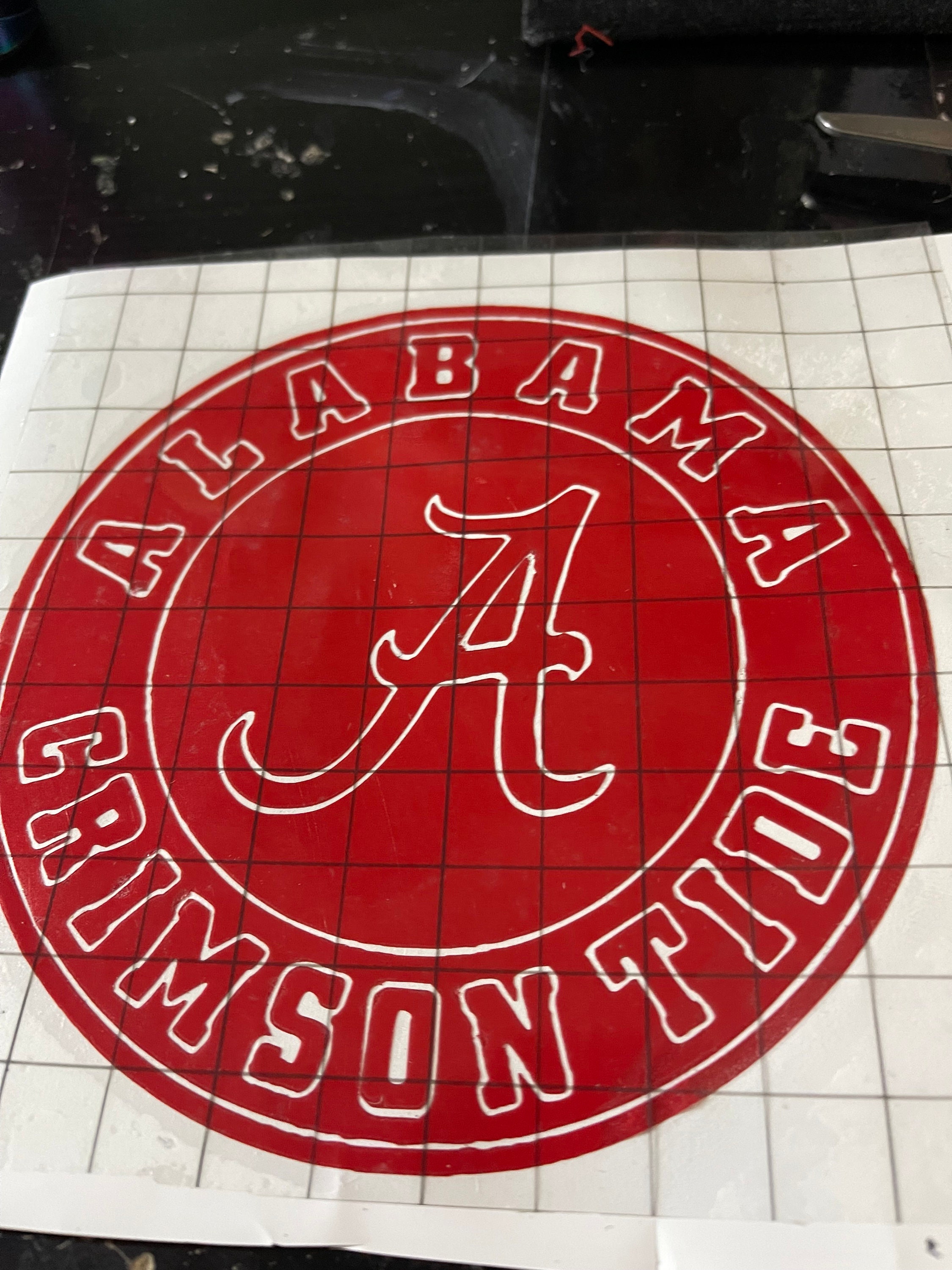 Alabama Crimson Tide Car Decal - Etsy