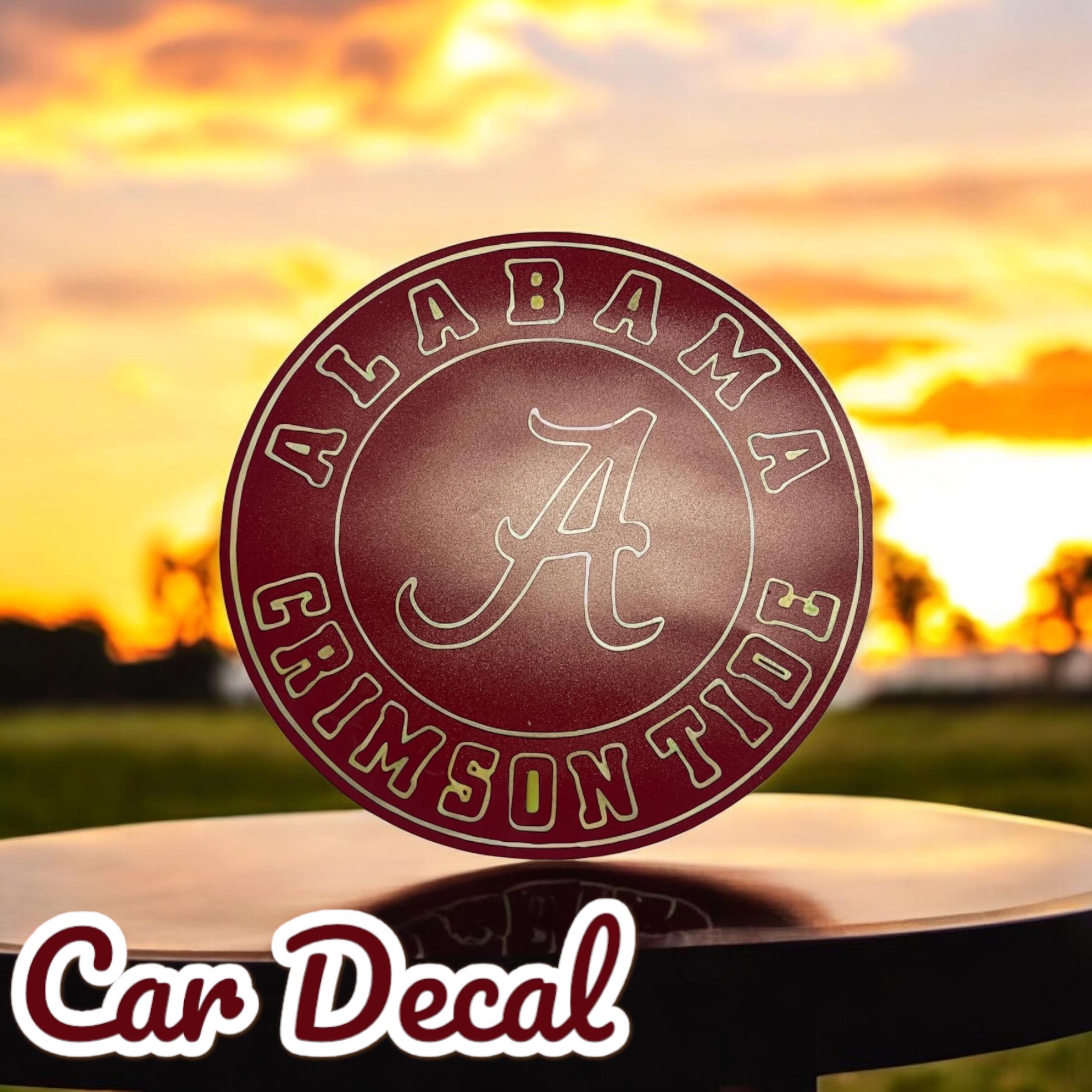Alabama Crimson Tide Car Decal - Etsy