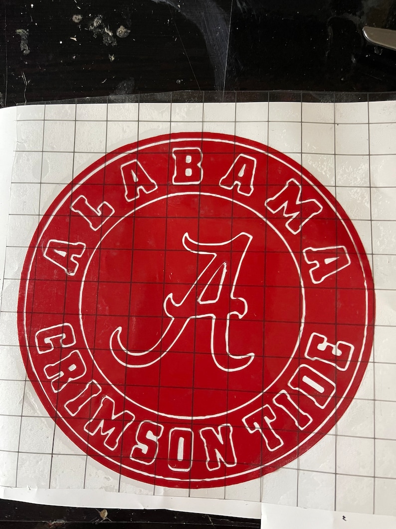 Alabama Crimson Tide Car Decal - Etsy