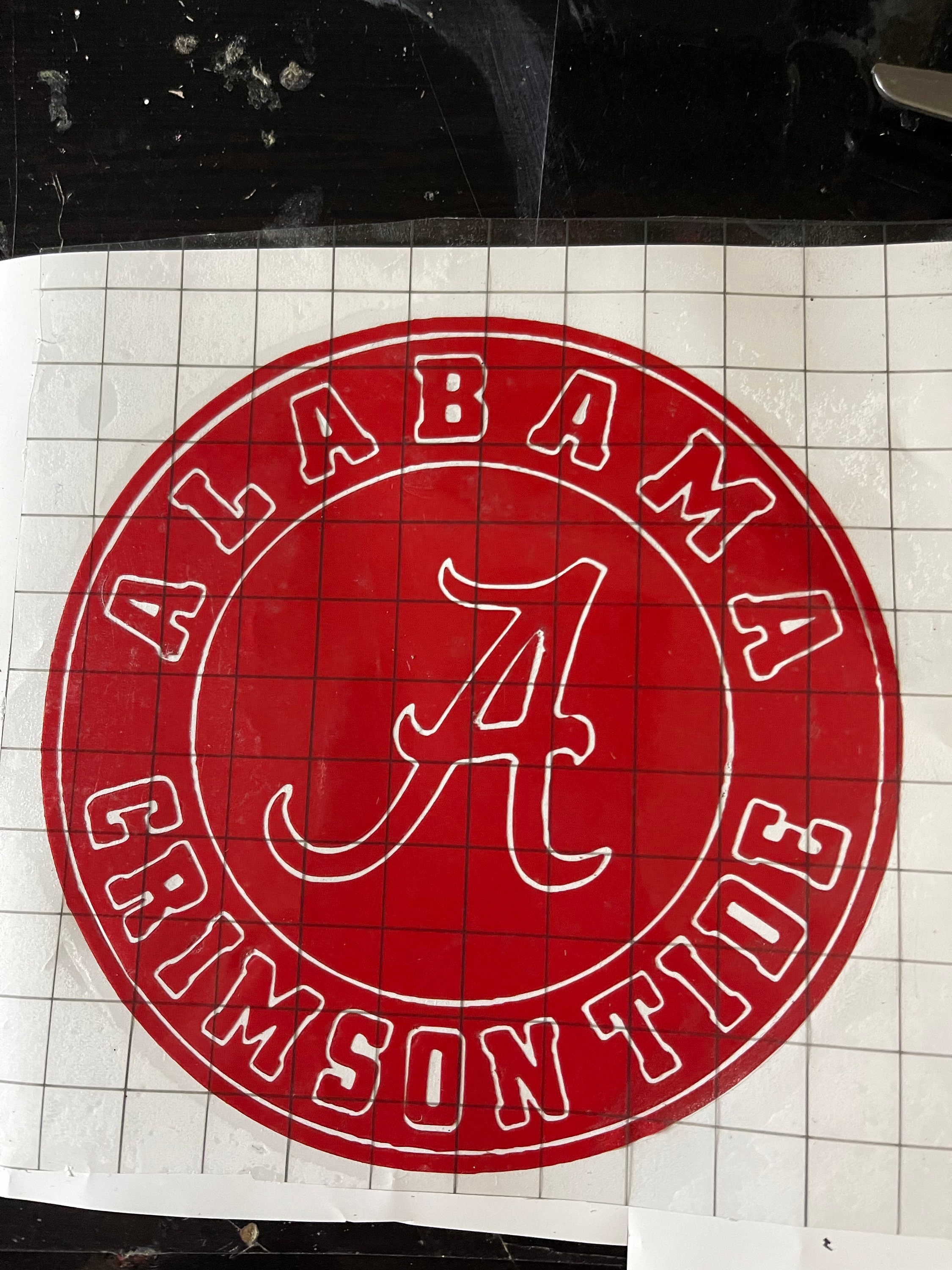 Alabama Crimson Tide Car Decal - Etsy