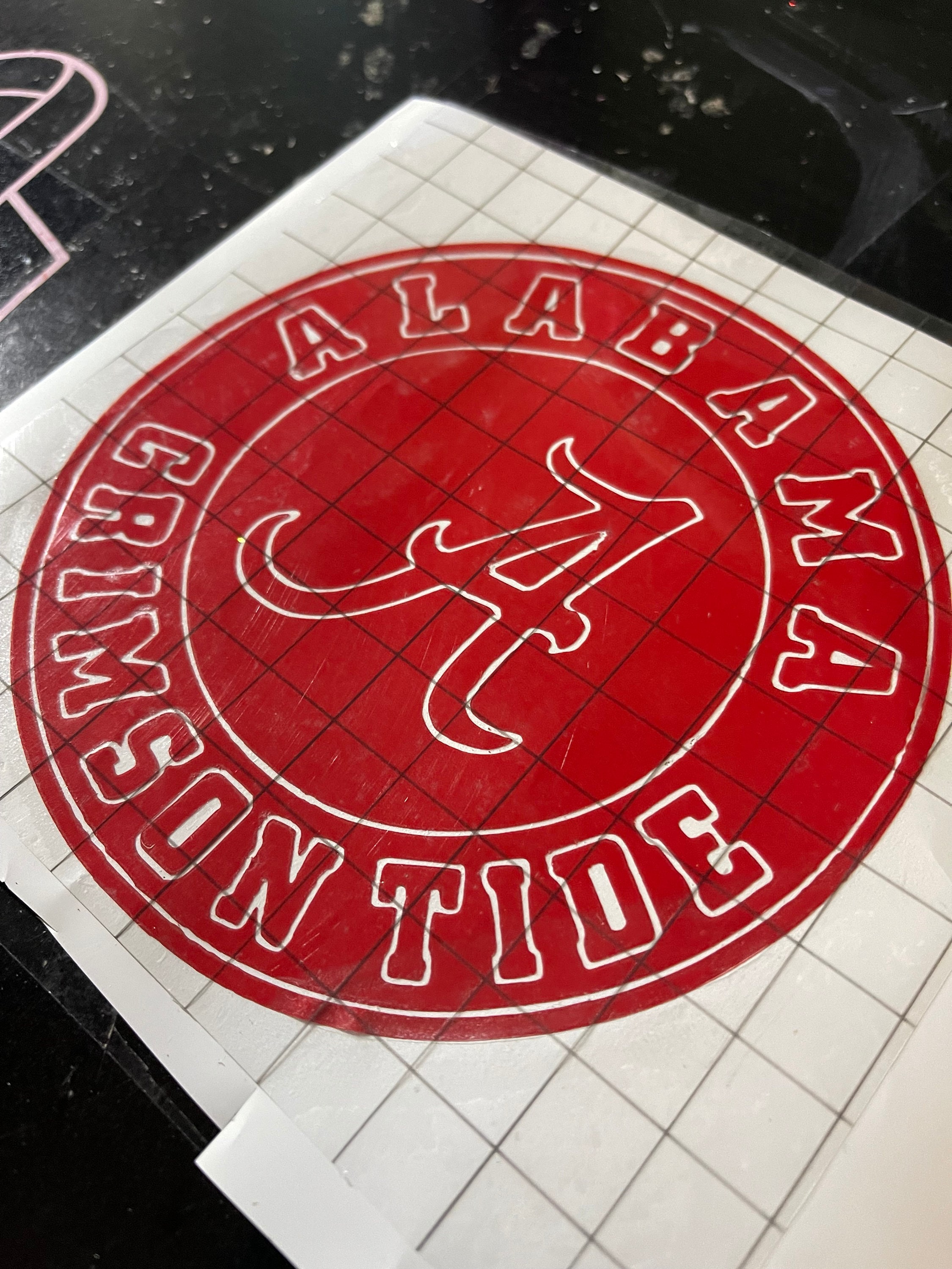 Alabama Crimson Tide Car Decal - Etsy
