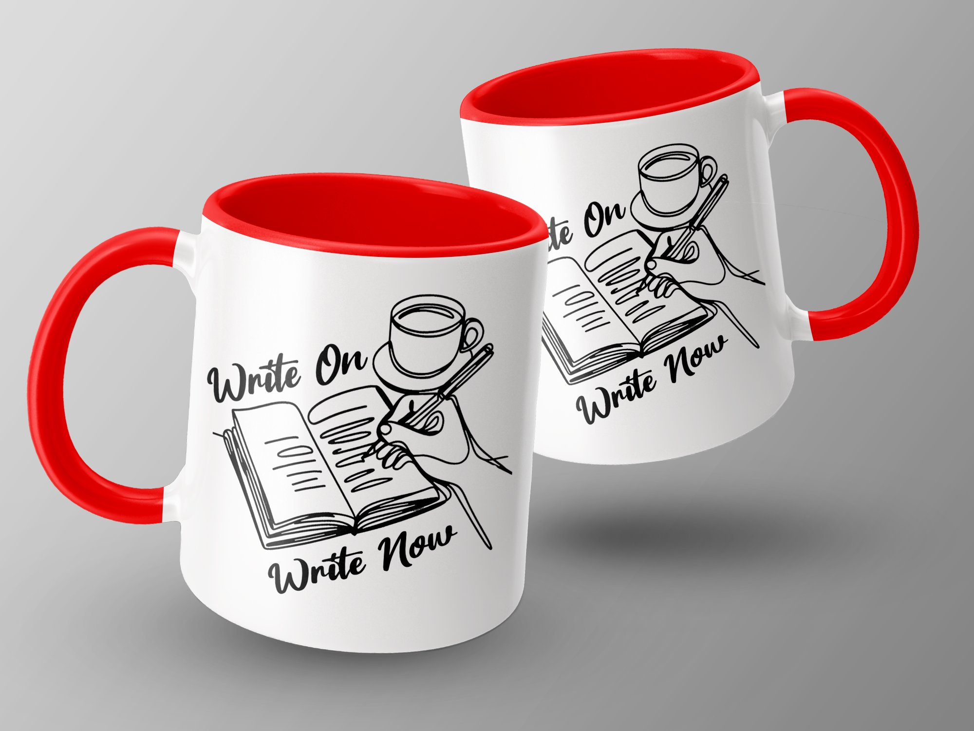 Inspirational Writing Quote Mug, Write on Write Now, Author Gift ...