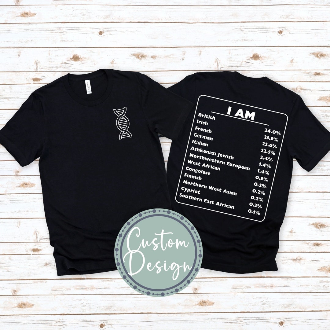 Custom Nationality DNA Shirt, Showcase Your Heritage With This Custom T ...