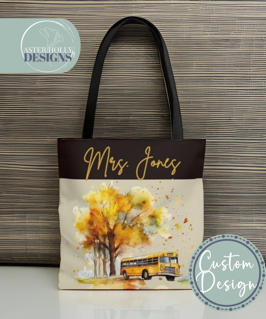 Personalized Bus Driver Tote Bag, Custom Bus Driver Stuff Bag Gift, Bus ...