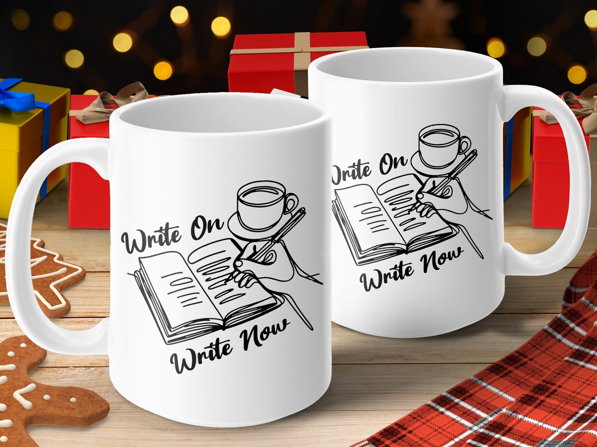 Inspirational Writing Quote Mug, Write on Write Now, Author Gift ...