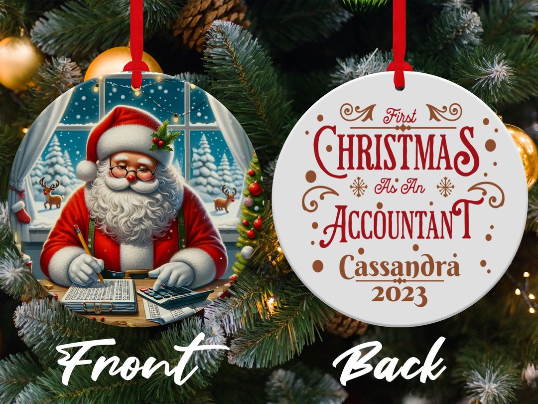 Accountant Christmas Ornament, Personalized Ornament, Custom CPA ...