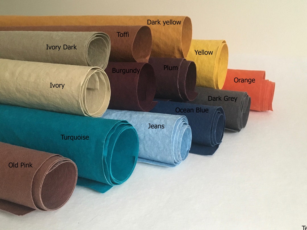 Washable Paper Fabric, 72x97cm 28,3x38,1 Sheet, Eco Vegan Leather ...
