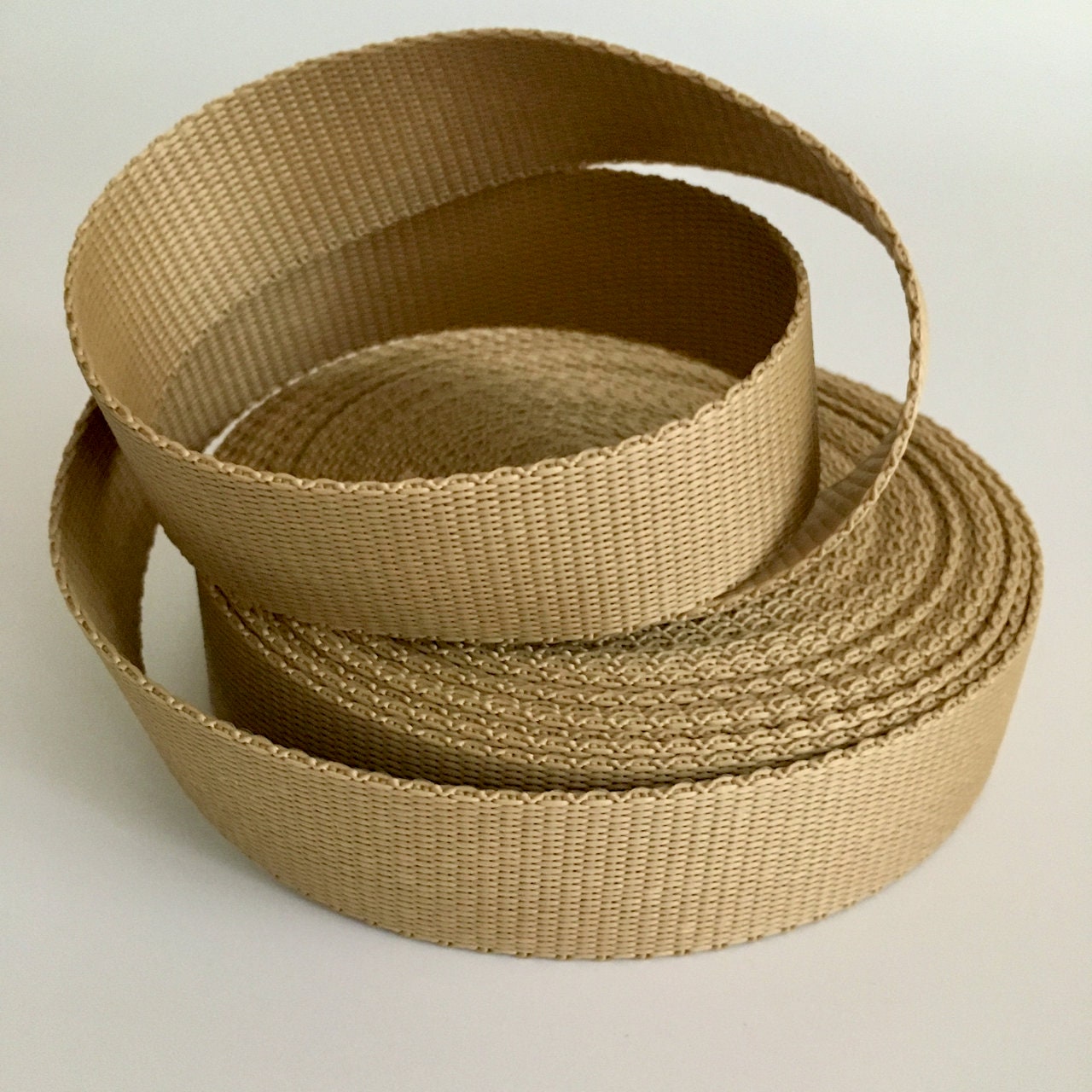 Heavy Duty Polypropylene Webbing "beige" 3cm ( 1,18") 10/15/25 Metres ...