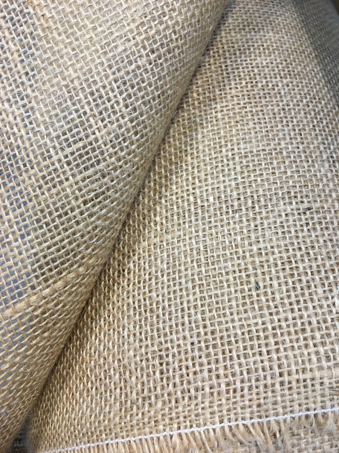 100% Natural Jute Burlap, Mesh Fabric for Tablecloth, Decorations ...