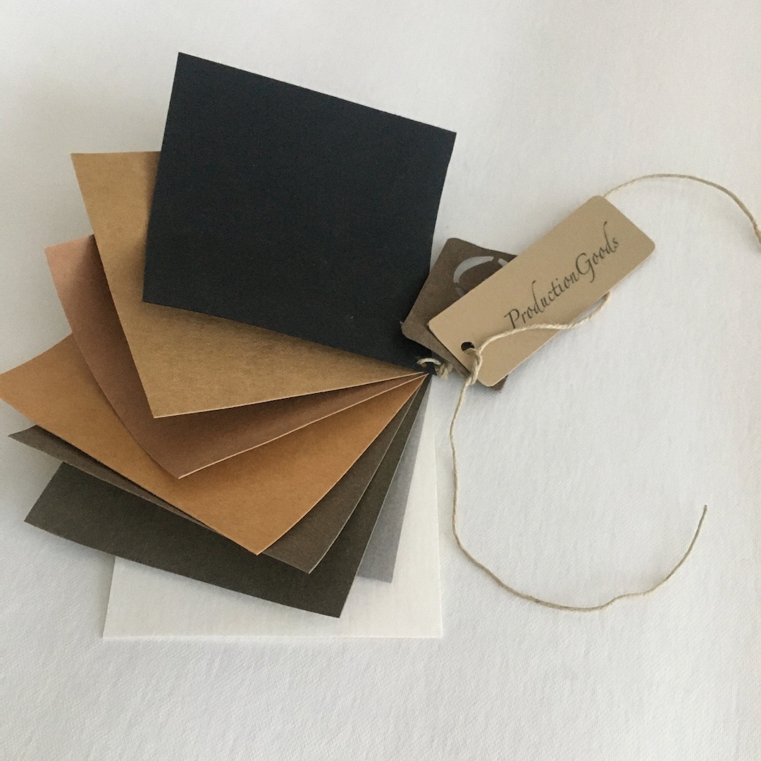 SAMPLES Washable Kraft Paper Set "standard"of 8 Colors 8x8cm - Etsy