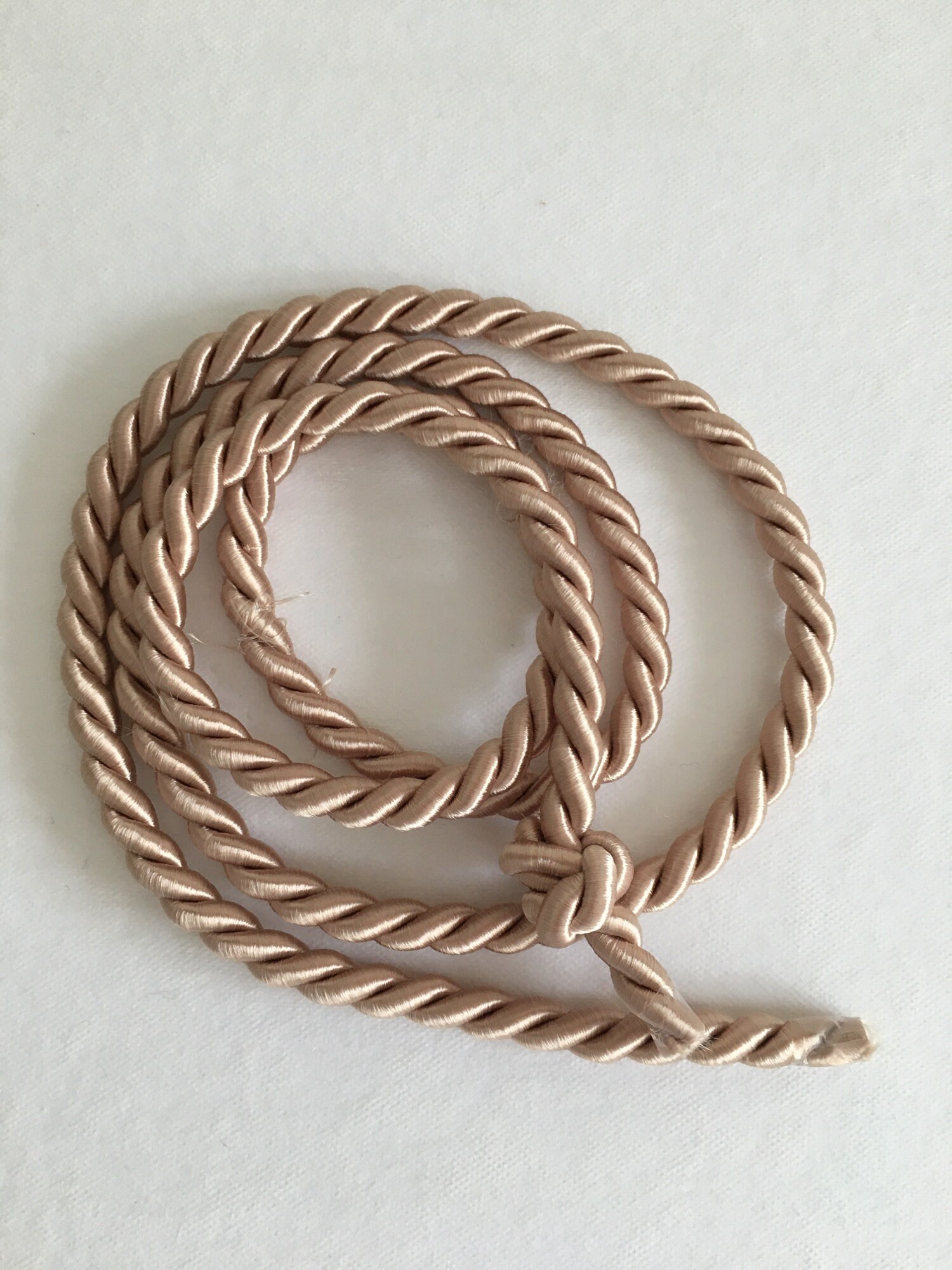 Silky Twisted Cord 3,5 or 7mm Satin Cord, 25 Meters, 3-ply Twisted ...