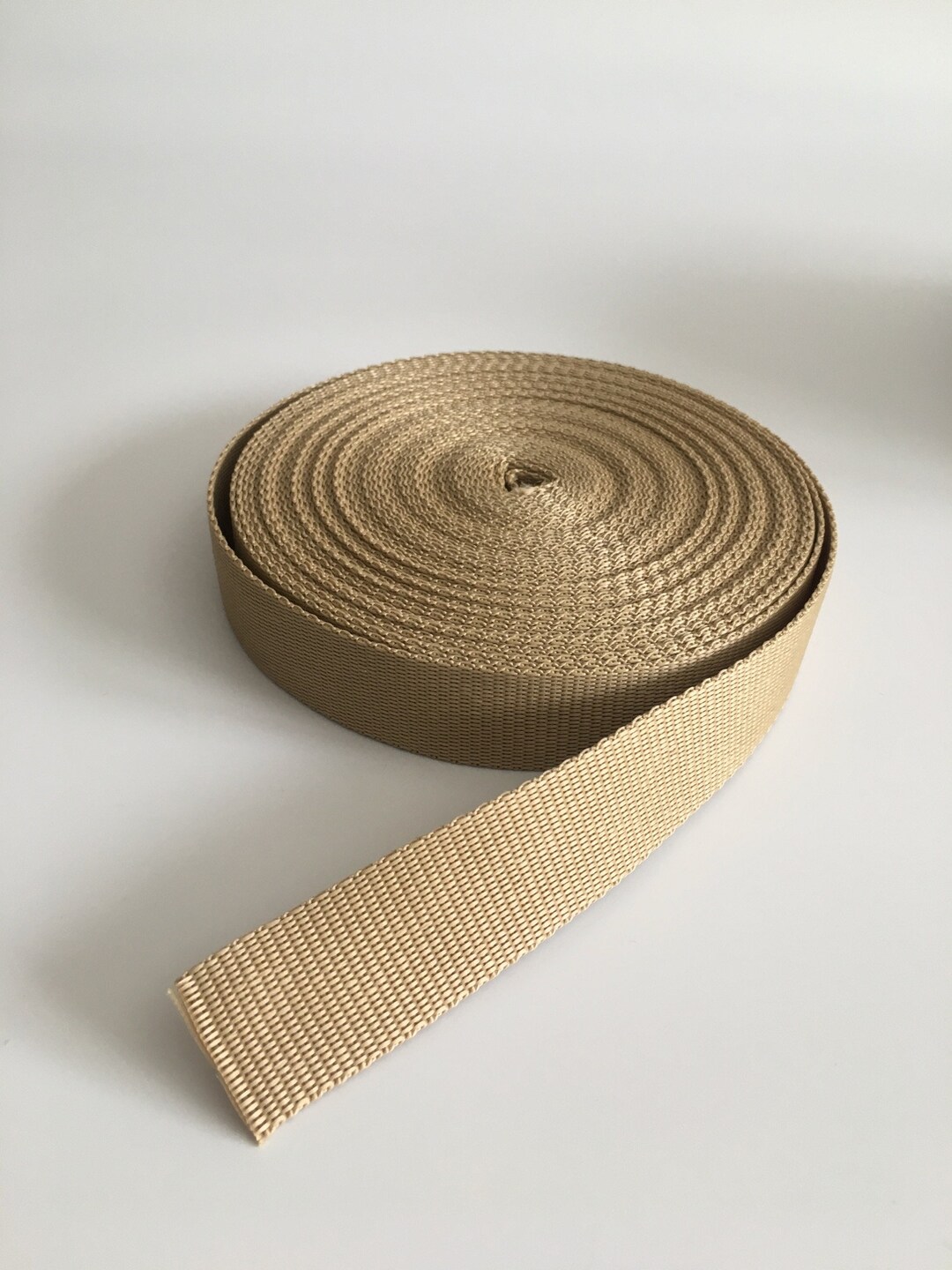 Heavy Duty Polypropylene Webbing "beige" 3cm ( 1,18") 10/15/25 Metres ...