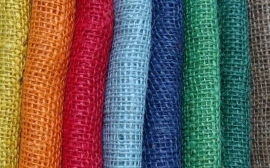 Colored Jute Burlap Fabric: 100% Natural, 130cm Wide, 10/30 Metre Roll ...