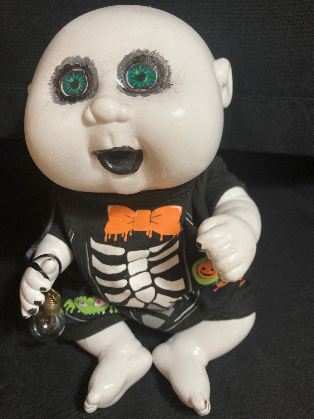 P&W Baby Uncle Fester Addams Family Doll Cute Creepy Kid - Etsy