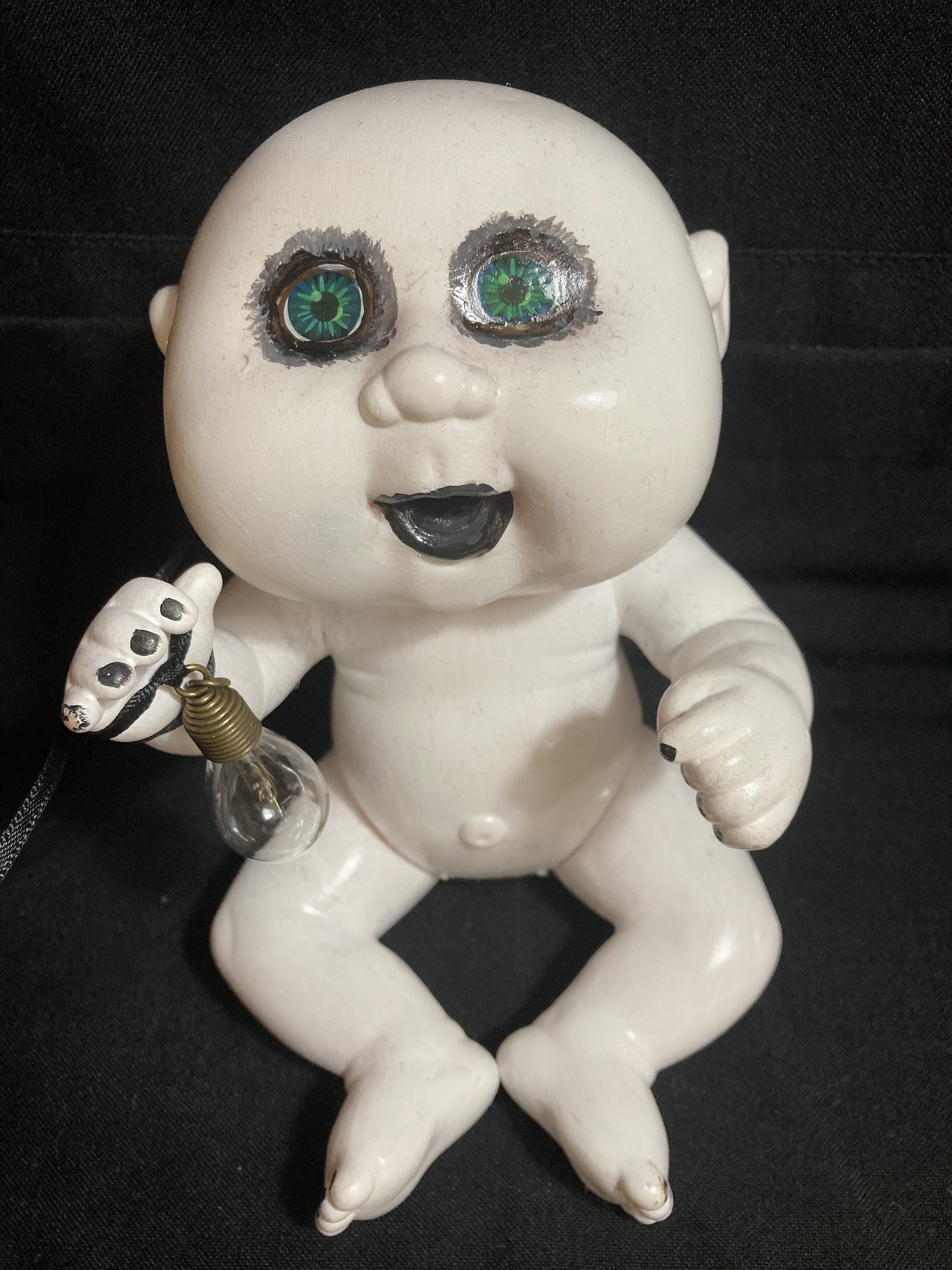 P&W Baby Uncle Fester Addams Family Doll Cute Creepy Kid - Etsy