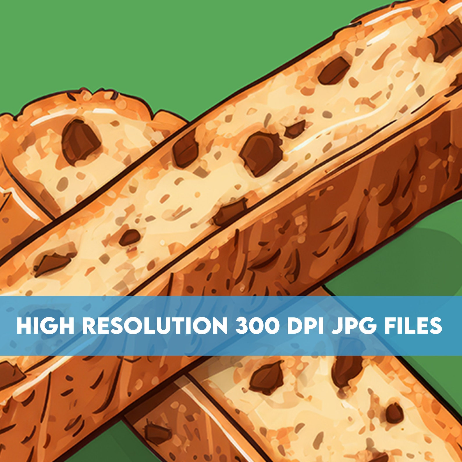 Biscotti Poster | Minimalist Italian Dessert Art Deco | Kitchen, Cafe ...