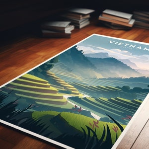 Sapa Vietnam Travel Poster | Home Wall Decor | Printable Digital ...