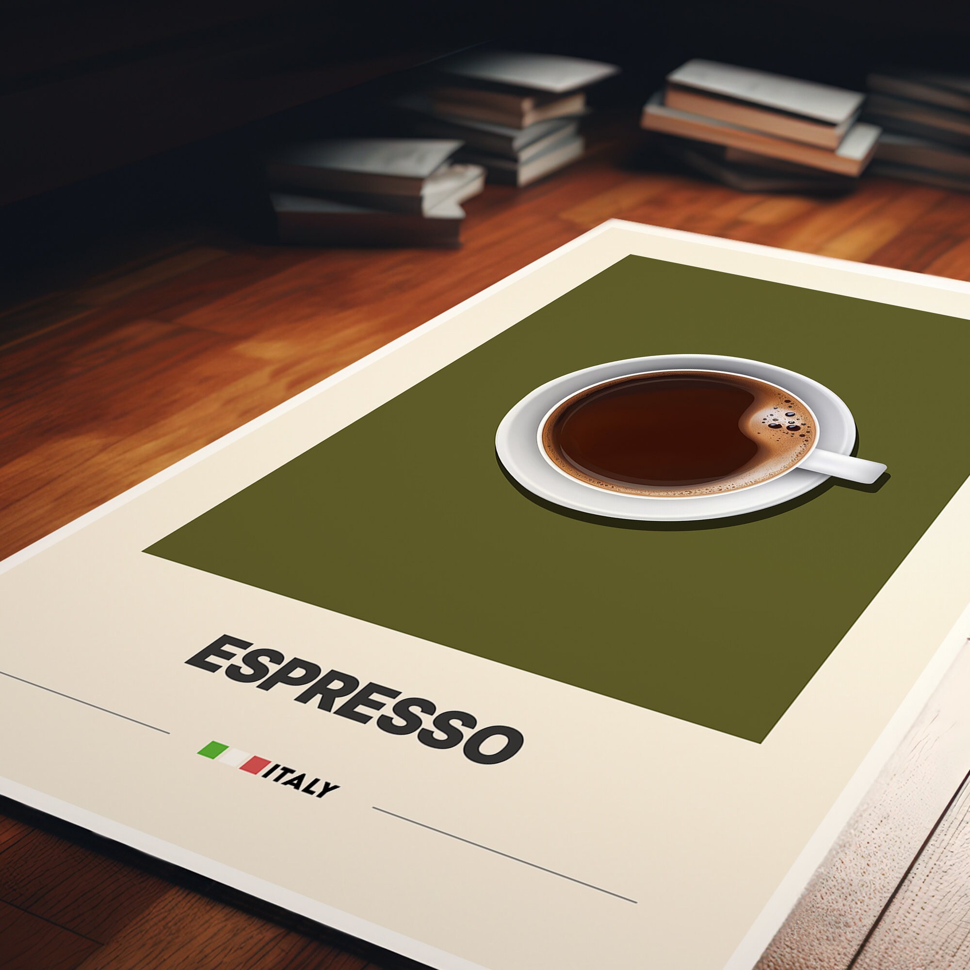 Espresso Poster | Italian Coffee | Minimalist Cafe Decor | Printable ...