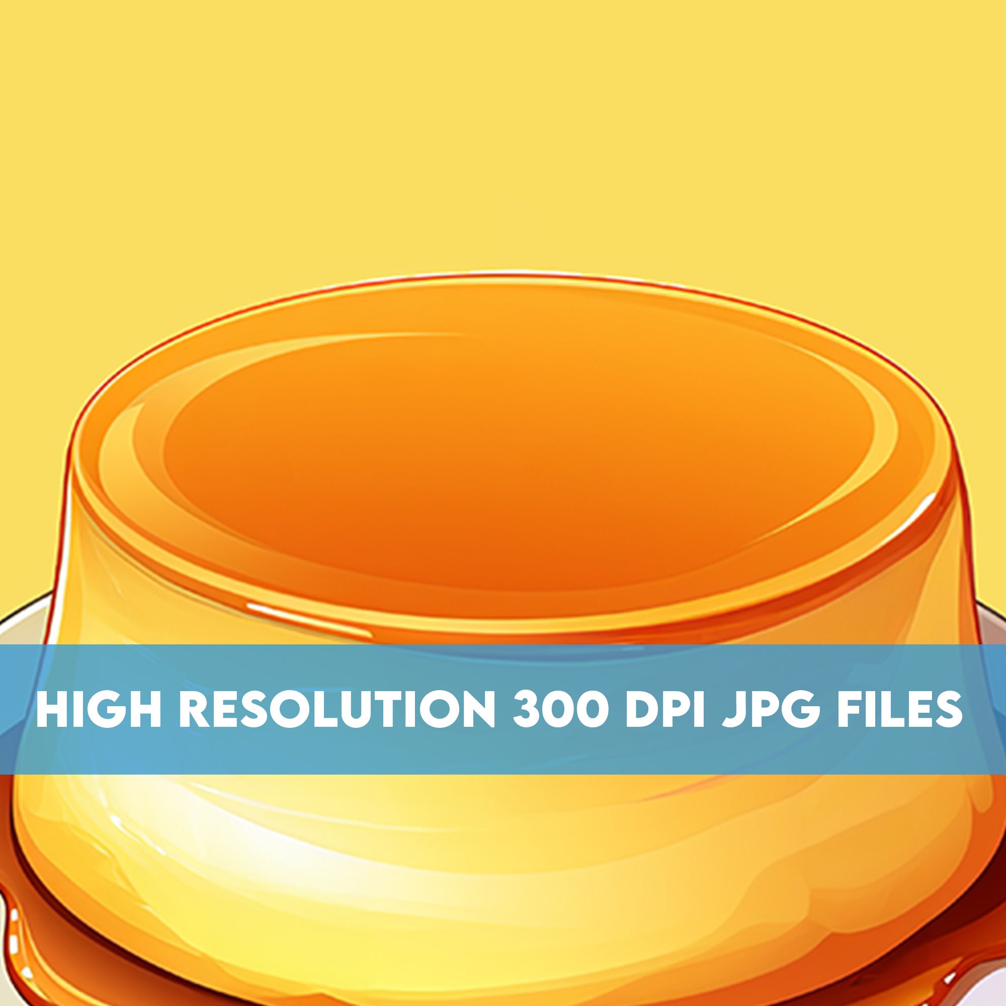 Flan Poster | Minimalist Spanish Dessert Art Deco | Kitchen, Cafe ...