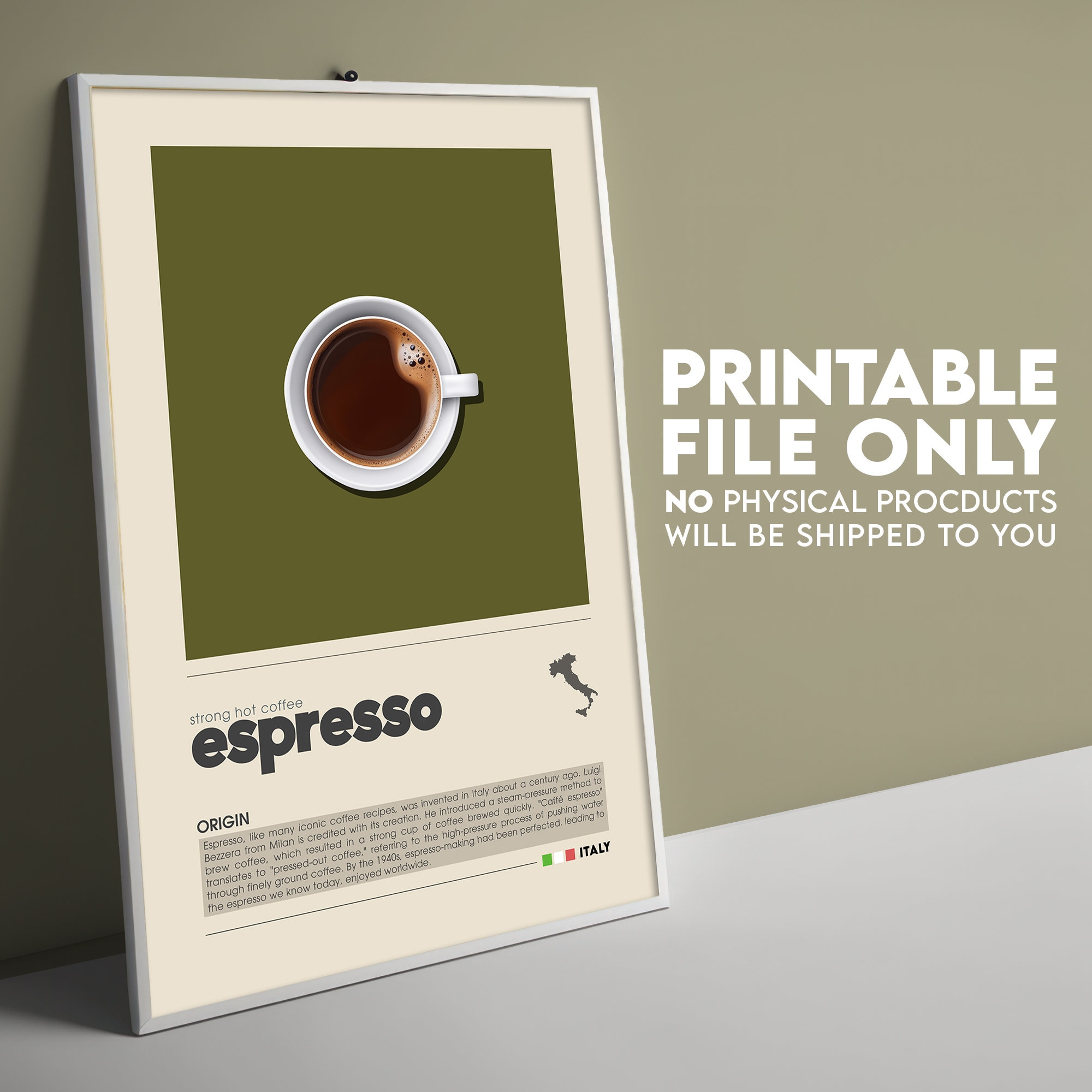 Coffee Poster | Gallery Wall Set of 12 | Minimalist Cafe Decor ...