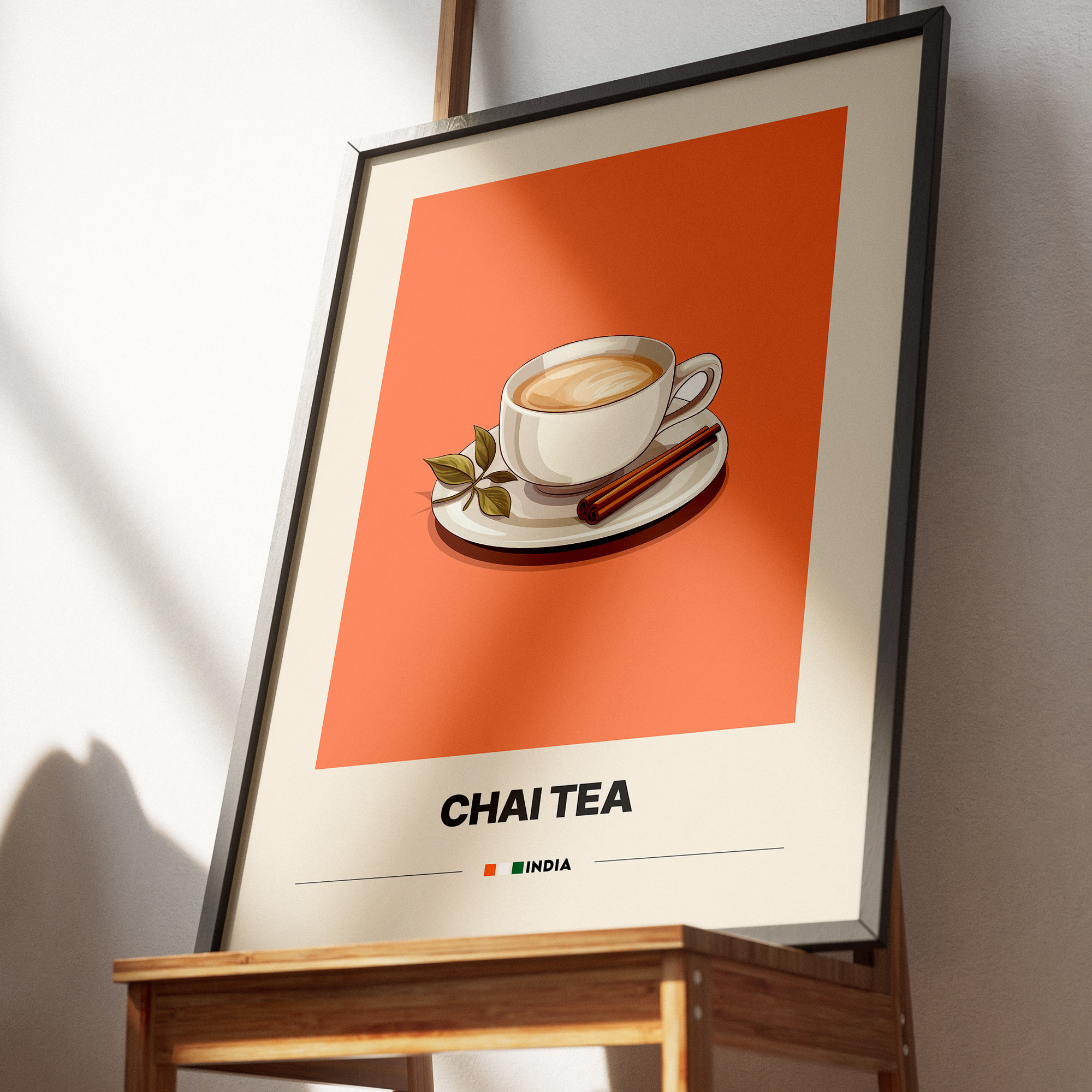 Chai Tea Poster | India Tea | Minimalist Cafe Decor | Printable Digital ...
