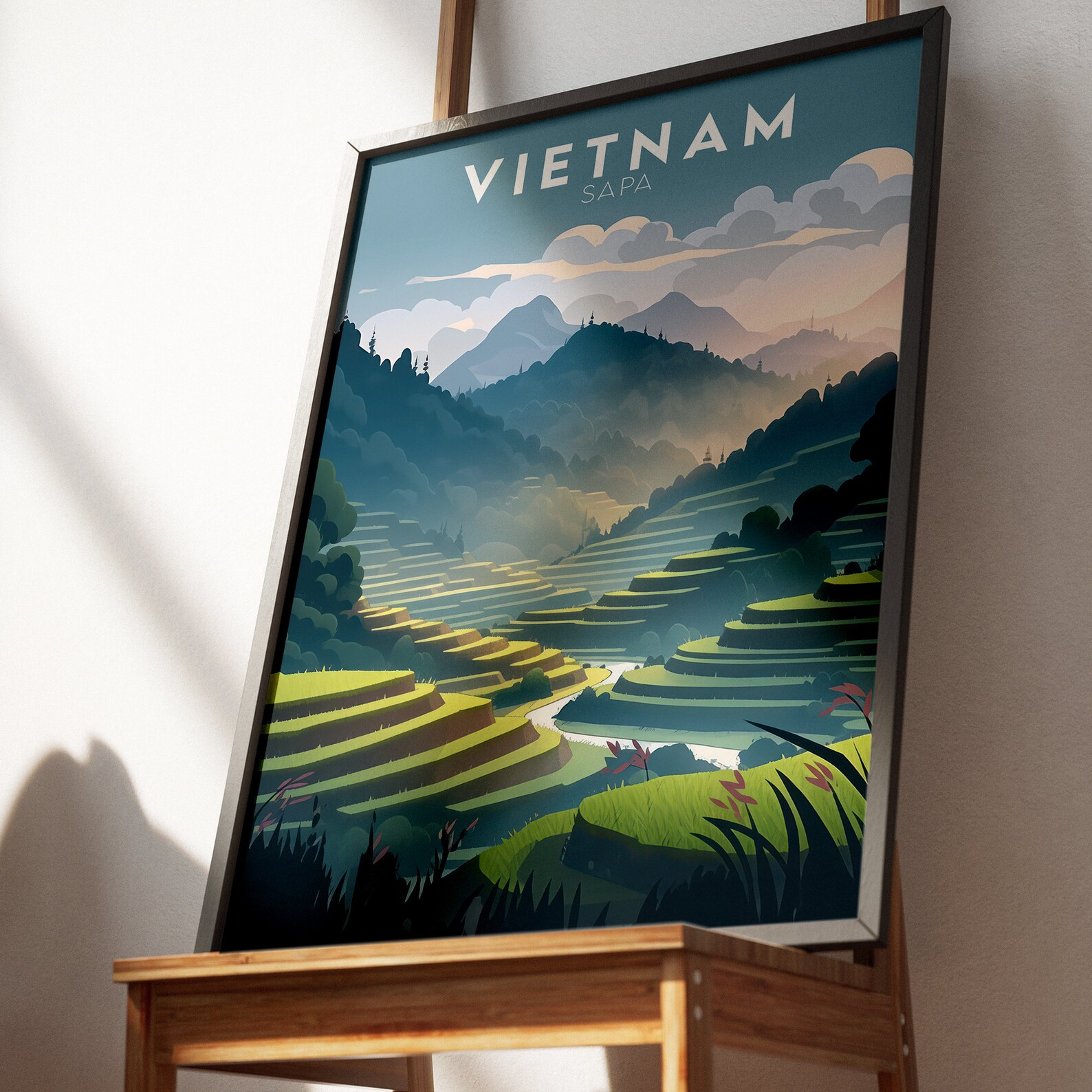 Sapa Vietnam Travel Poster | Home Wall Decor | Printable Digital ...