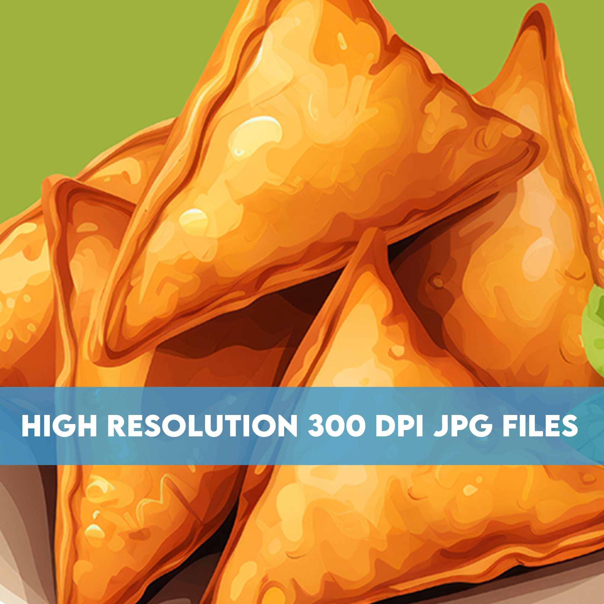 Samosas Poster | Indian Food Art | Kitchen & Cafe Wall Decor ...