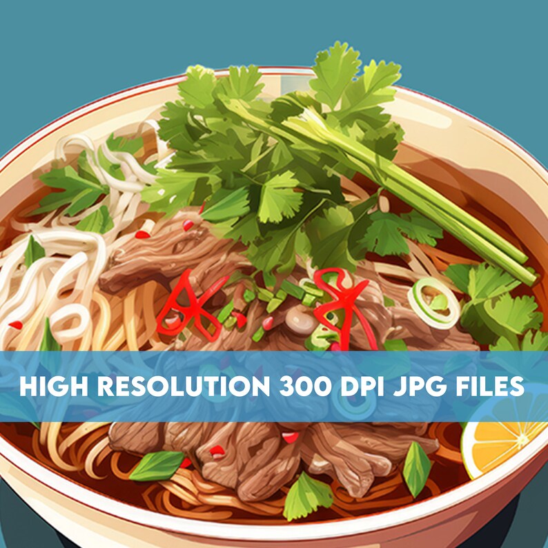 Pho Poster: Minimalist Vietnamese Food Art (digital Download) - Etsy