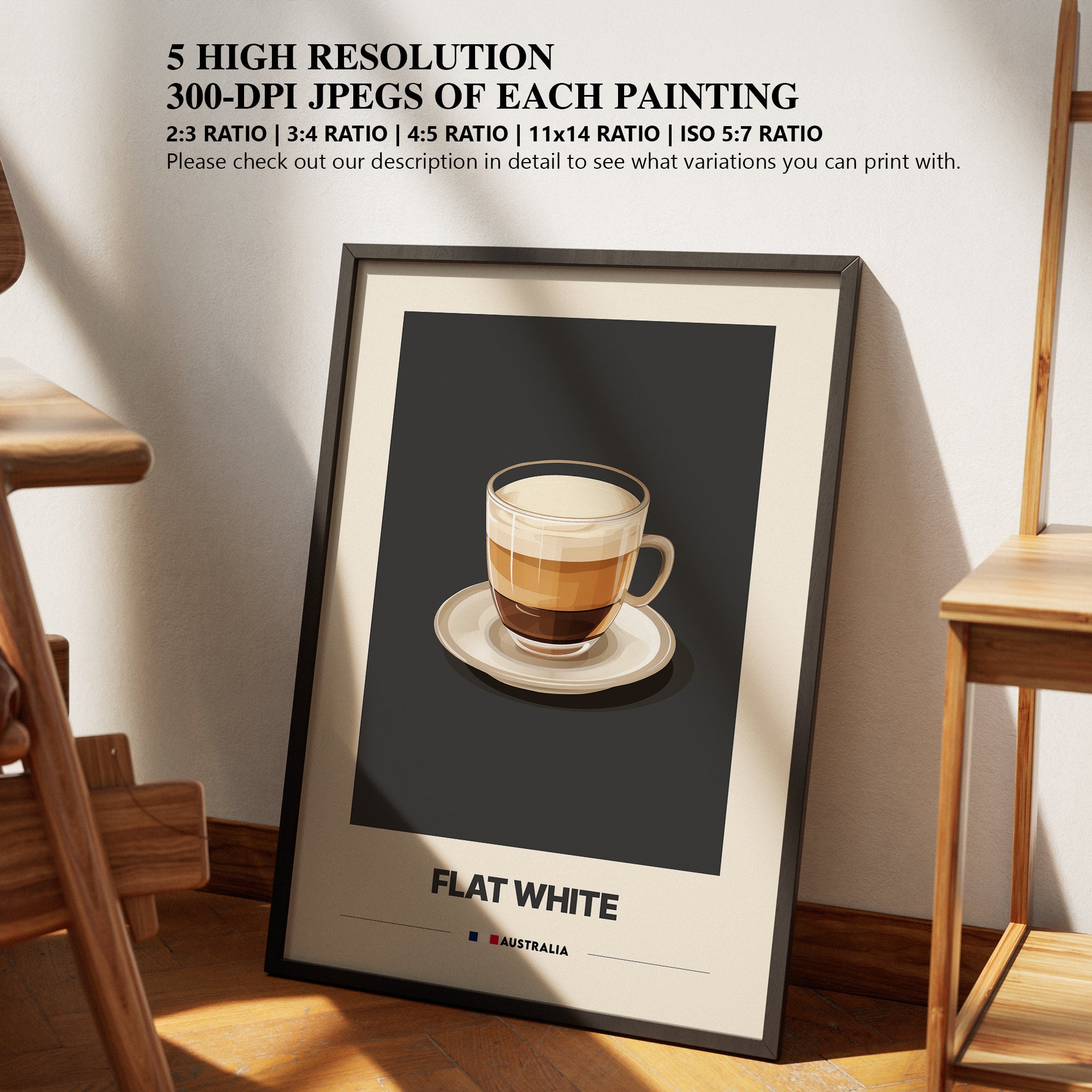 Coffee Poster | Gallery Wall Art Set of 12 | Minimalist Cafe Decor ...