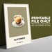Flat White Poster | Australian Coffee | Minimalist Room Decor ...