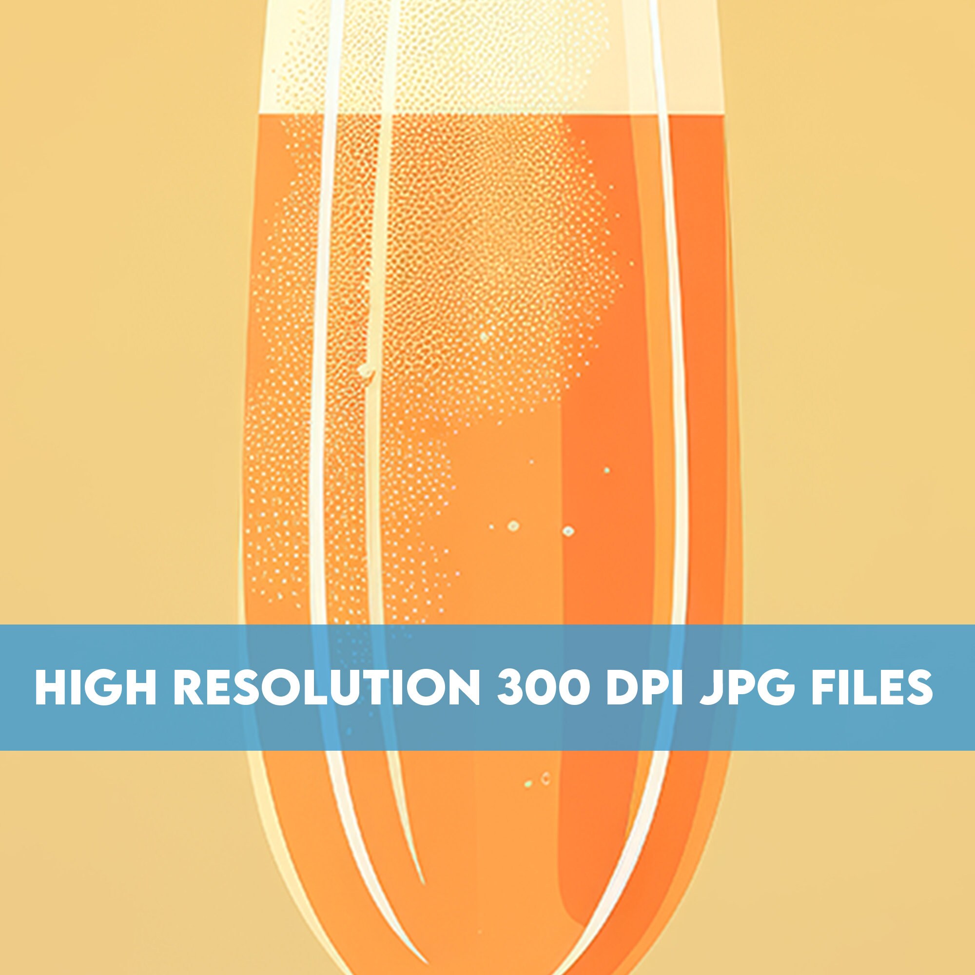 Bellini Cocktail Poster | Minimalist Bar Cart Decor | Printable Digital ...