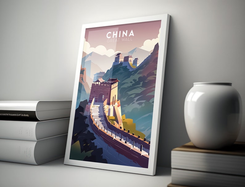 China Travel Poster Great Wall Art Print Home Decor Wall - Etsy