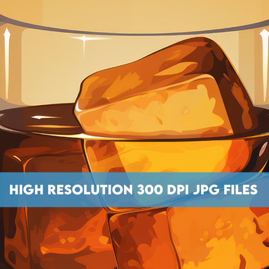 Godfather Cocktail Poster Minimalist Bar Cart Decor Printable Digital ...