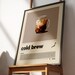 Cold Brew Poster Minimalist Japanese Coffee Art Caffe Illustration Cafe ...