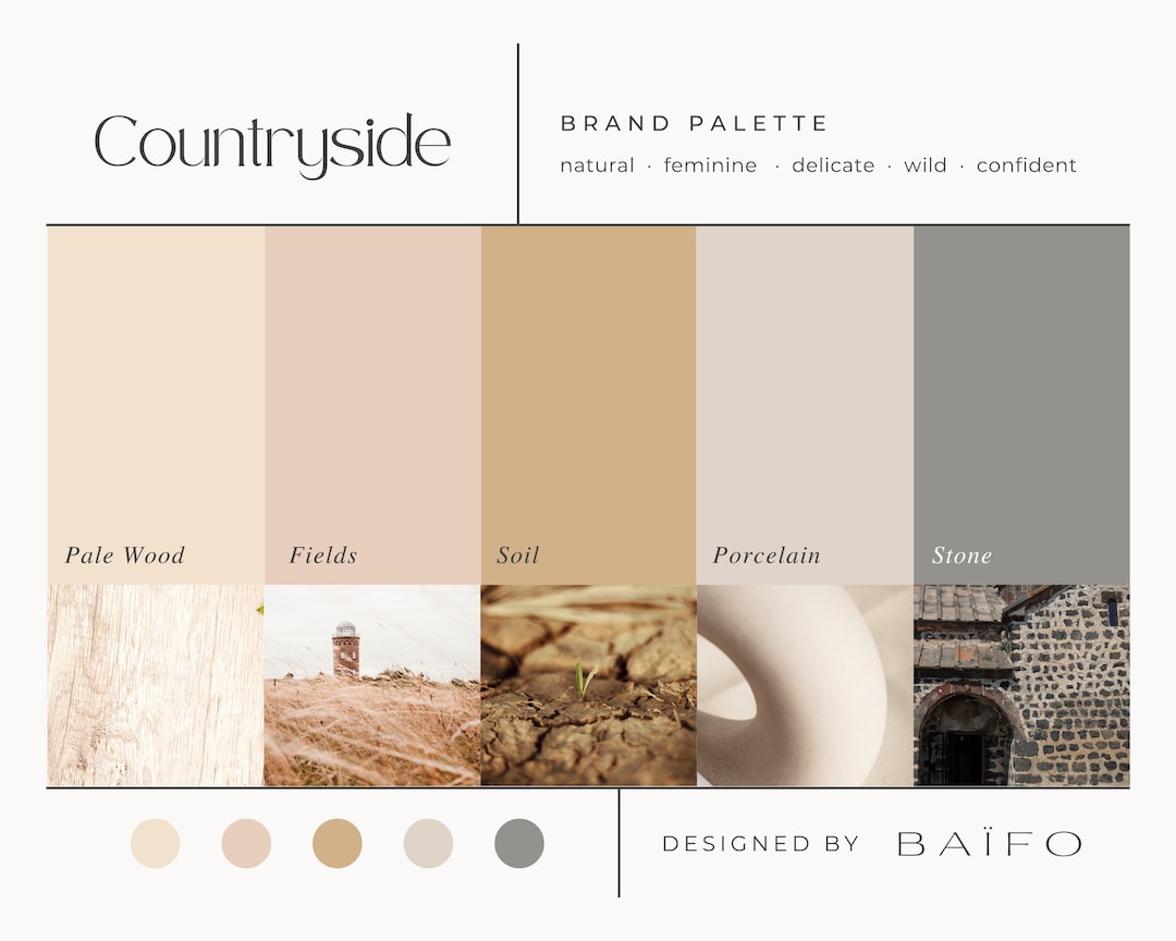 Luxury Color Palette Ochre Color Palette Nature Vibes - Etsy Canada