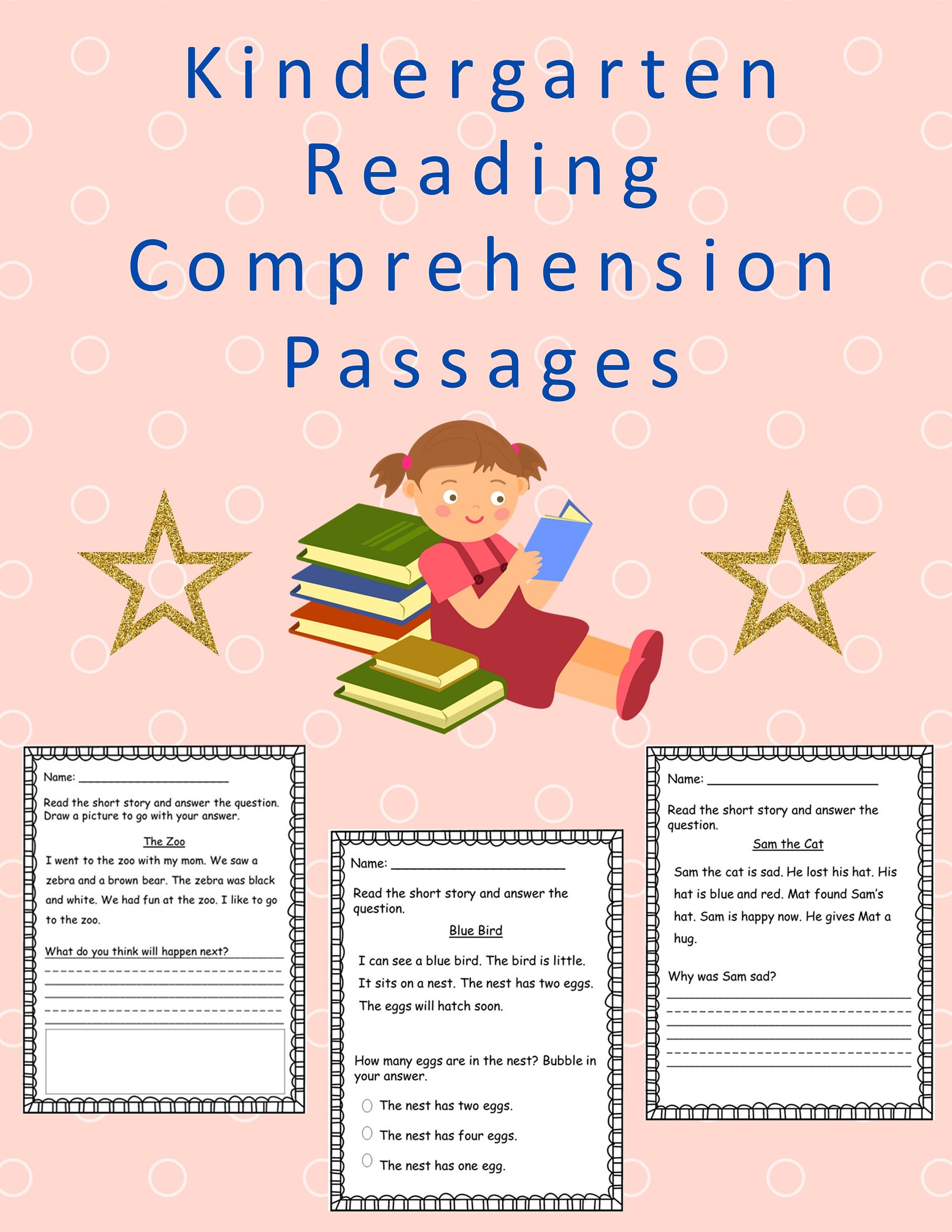 Comprehension Passages For Kindergarten