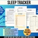 Sleep Tracker, Sleep Log Tracker, Sleep Journal Pages, Habit Tracker ...