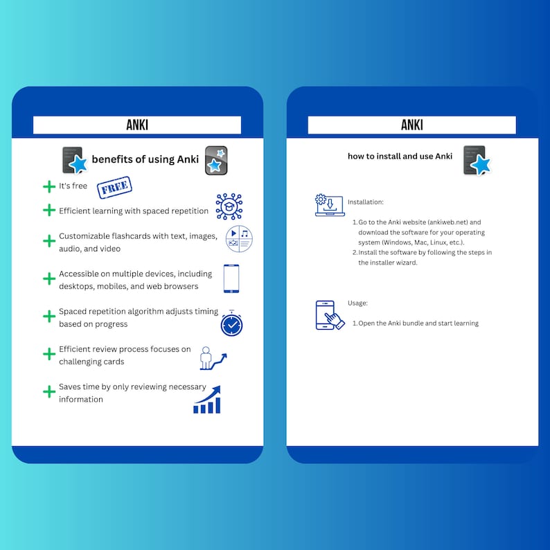 Anki Elementary Math Flashcard, Learning Program, Bundle Math ...
