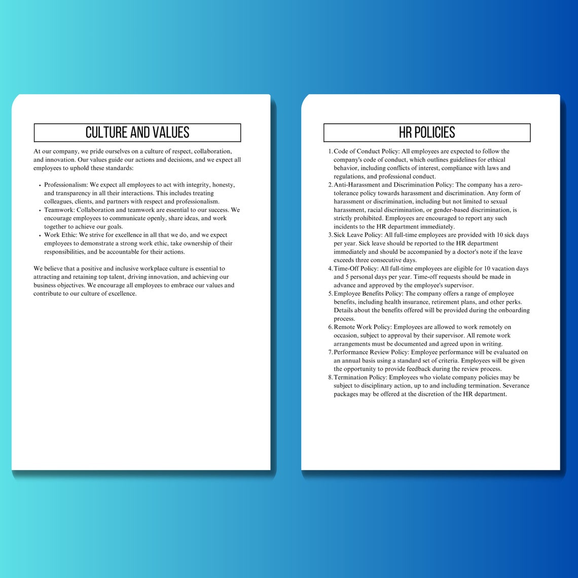 Standard Operating Procedure Employee Onboarding, Onboarding SOP, Hire ...